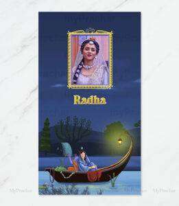 Wedding Invitation 18 (Krishna Boat Theme) – MyPrachar | Wedding, Baby ...